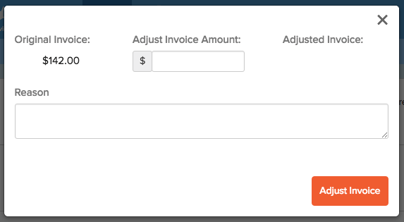 Adjusting an Invoice – MassageBook